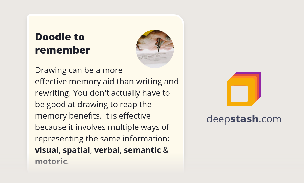 Doodle to remember - Deepstash