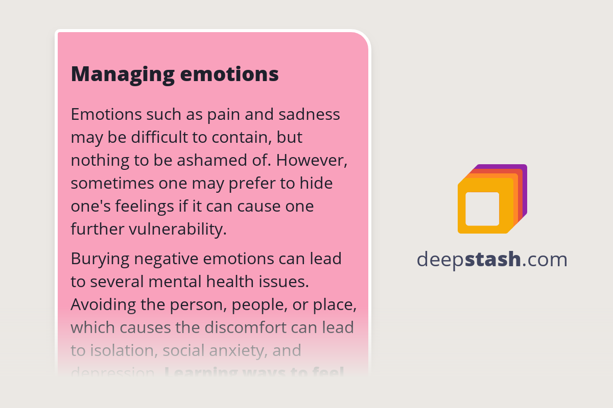 Managing Emotions Deepstash managing-emotions-deepstash