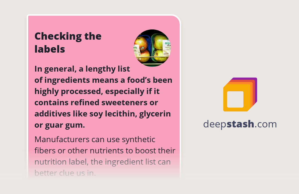 Checking the labels - Deepstash
