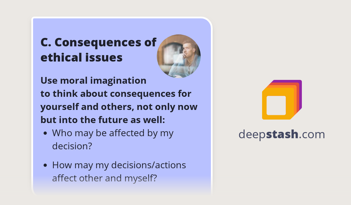 C. Consequences of ethical issues - Deepstash
