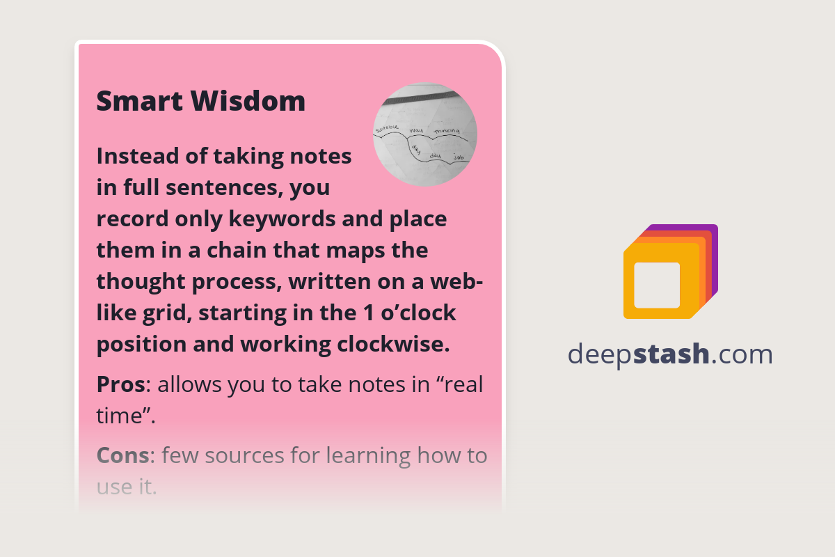 Smart Wisdom - Deepstash