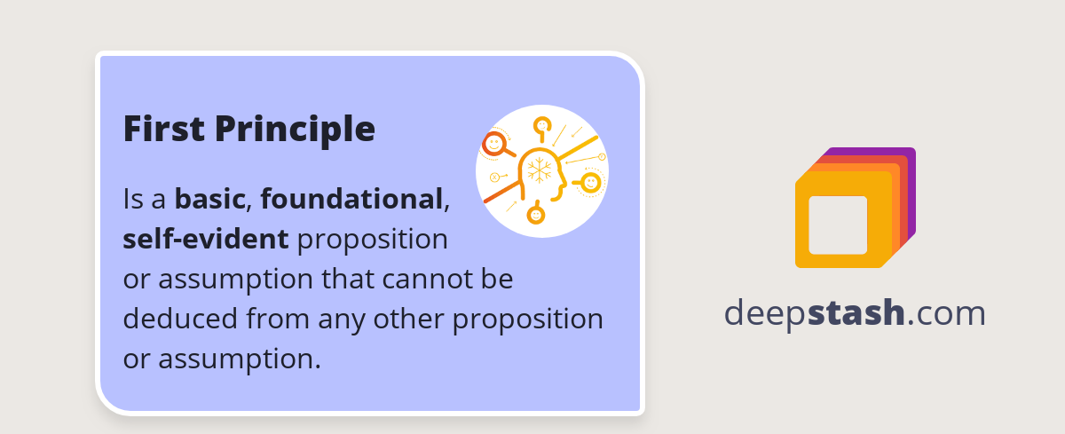 First Principle - Deepstash