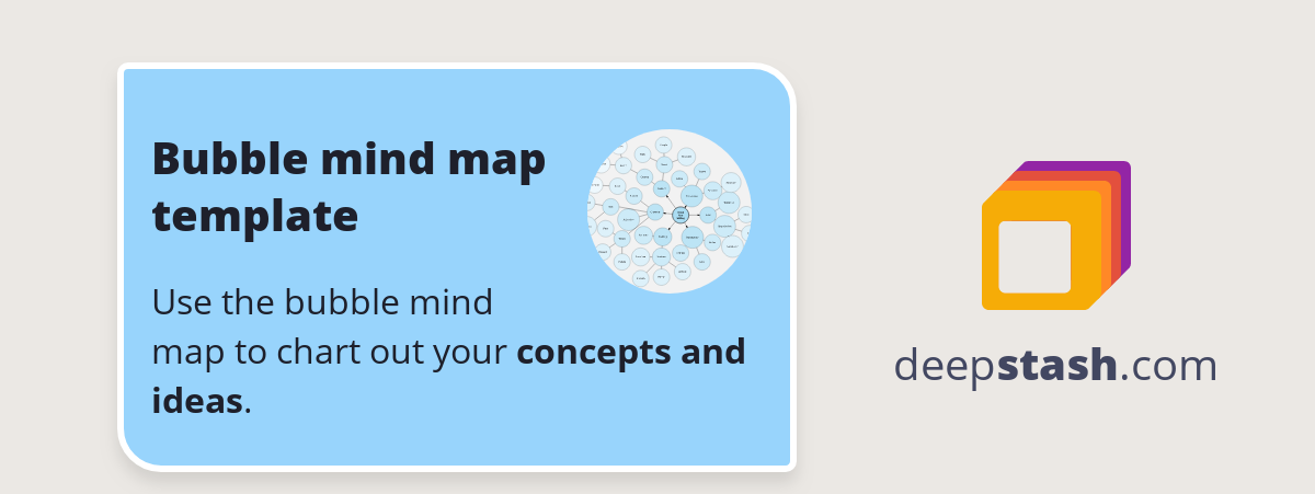 Bubble mind map template - Deepstash