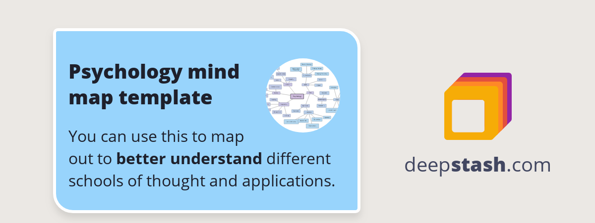 Psychology mind map template - Deepstash