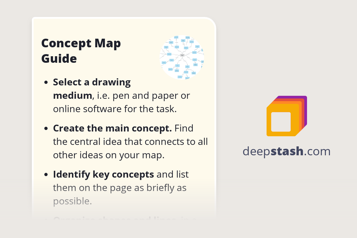 Concept Map Guide - Deepstash