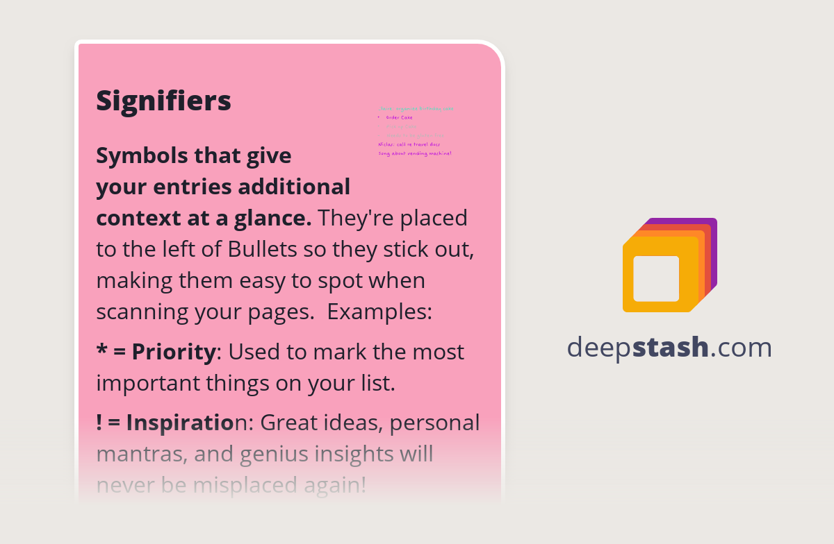 Signifiers - Deepstash