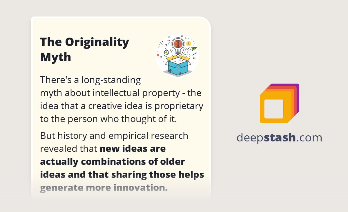 The Originality Myth - Deepstash