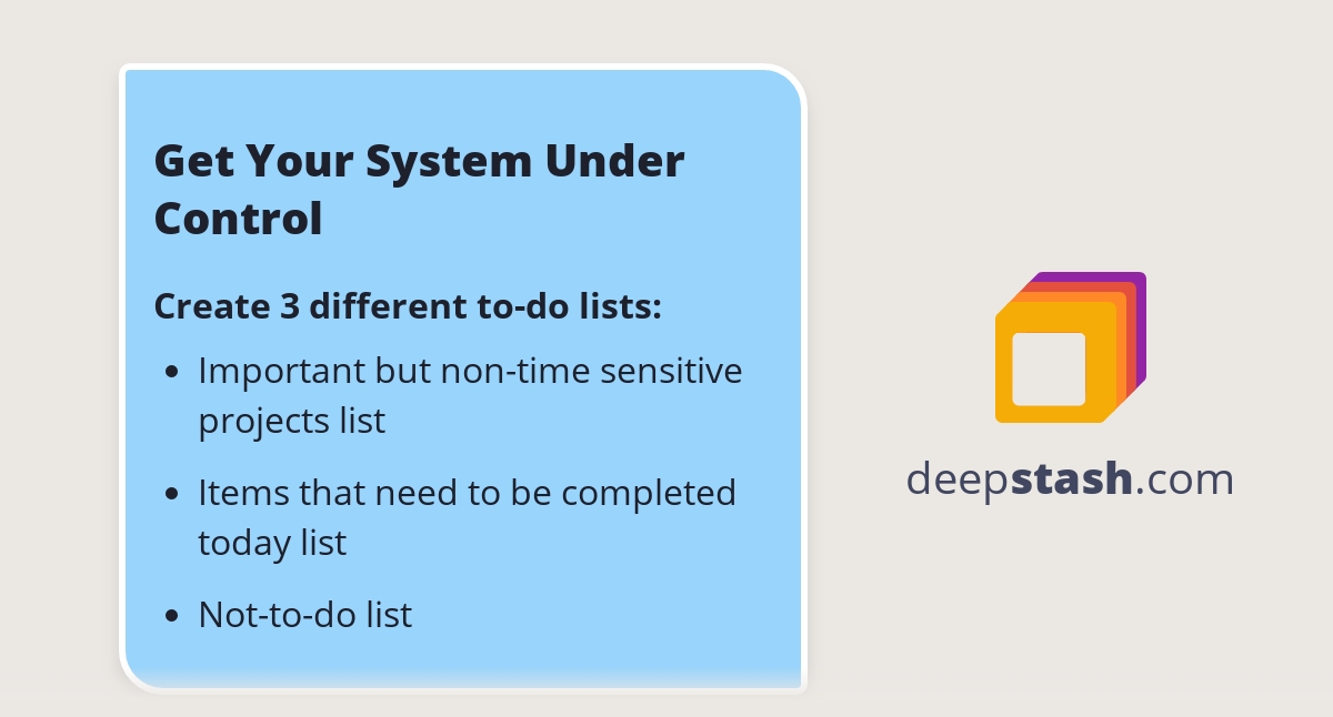 Get Your System Under Control - Deepstash