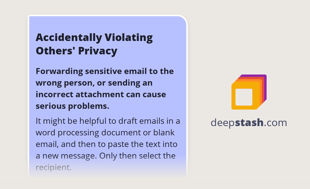 Accidentally Violating Others' Privacy - Deepstash